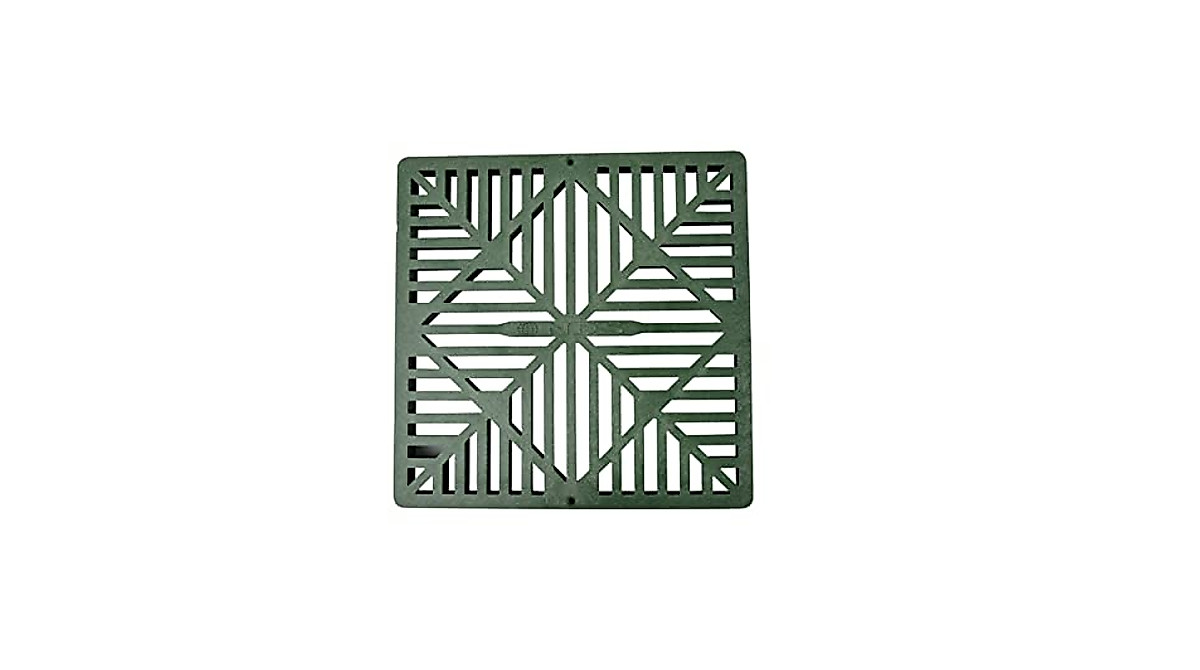 NDS 1212 Square Drain Grate - Prevent Clogs & Flow Water