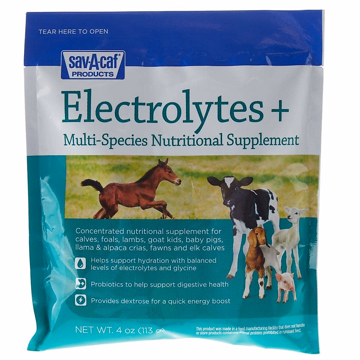 Milk Products 01-7408-0264 Electrolytes Plus Supplement for Livestock, 6-Oz. - Quantity 18 Farm Feed