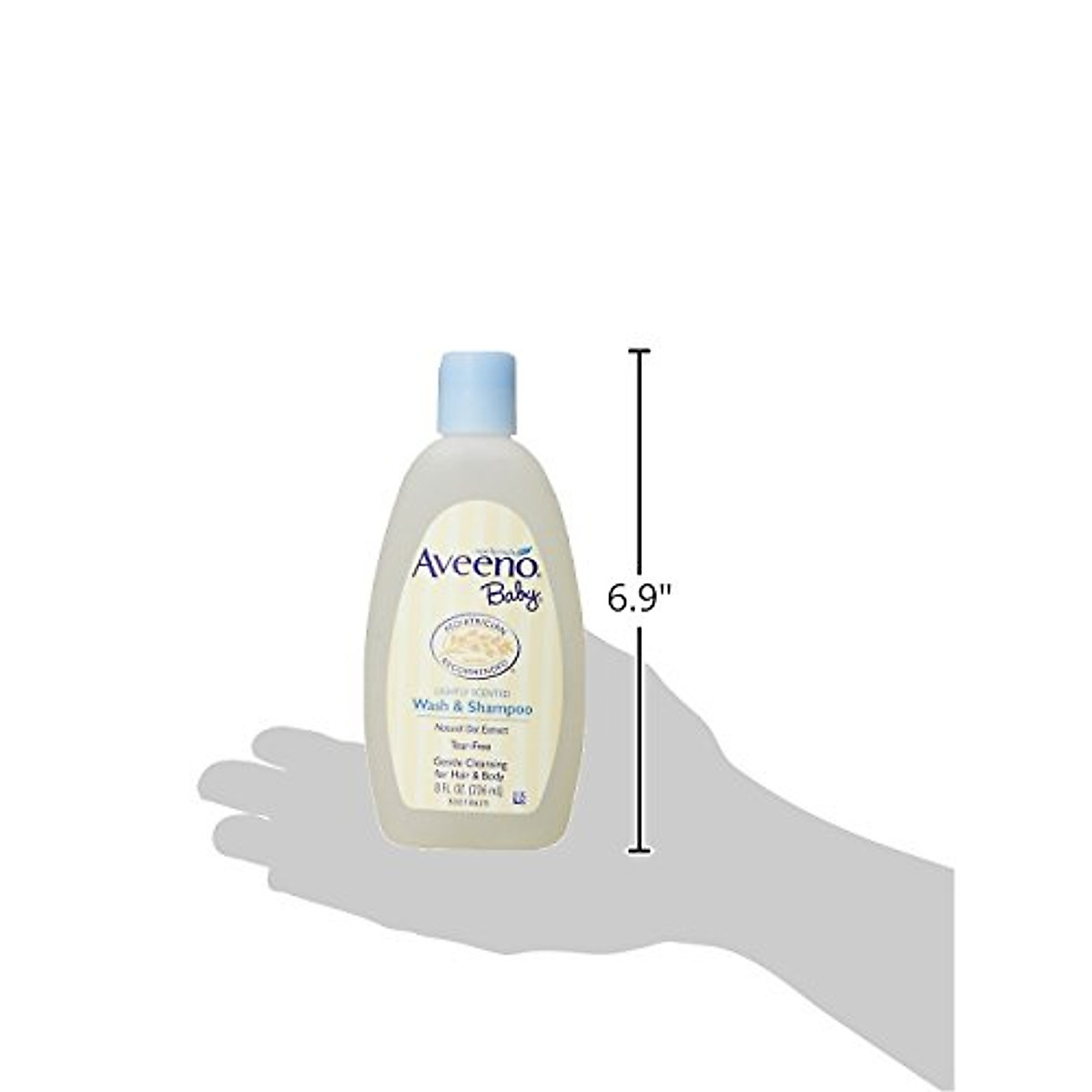 Aveeno Baby Wash & Shampoo for Hair & Body, Tear-Free, Fresh, 8 Oz