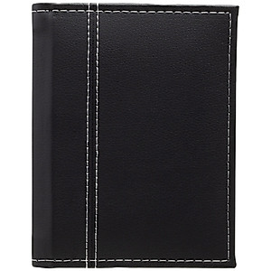 4x6 Black Photo Album w/White Stitching - Holds 24 Photos