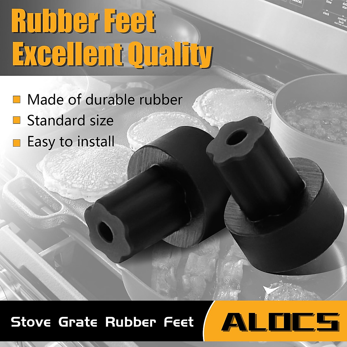 Stove Grate Rubber Feet for Samsung - W10919249 Range Grate Rubber Feet Replacement for Samsung Kitchenaid Maytag Whirlpool, Samsung Stove Parts NX58J5600SG NX58M6630SS NX58F5500SS (14 Pack)