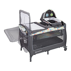 Baby Trend Lil' Snooze Deluxe II Nursery Center Playard, Funfetti