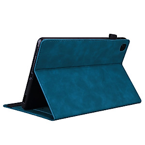Case for Samsung Galaxy Tab A8 10.5'' 2022 PU Leather Cover SM-X200/X205 Flip Stand Shell with Card Holder Multi-Angle Viewing Business for Galaxy Tab A8 10.5 inch Tablet,Navy Blue