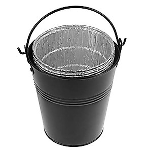 Firsgrill 15-Pack Liners & Replacement Traeger HDW152 Drip Grease Bucket for Traeger 20/22/34, Pit Boss, etc Pellets Smoke (Black 15)