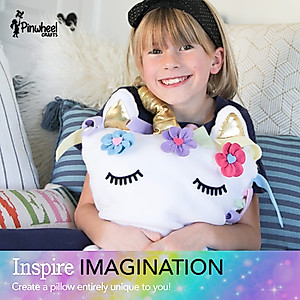 Unicorn Pillow Kit & Panda Pillow Kit Bundle - Fun DIY Arts and Crafts Project for Kids Ages 6 7 8 9 10 11 12 - Great Gifts for All Occasions