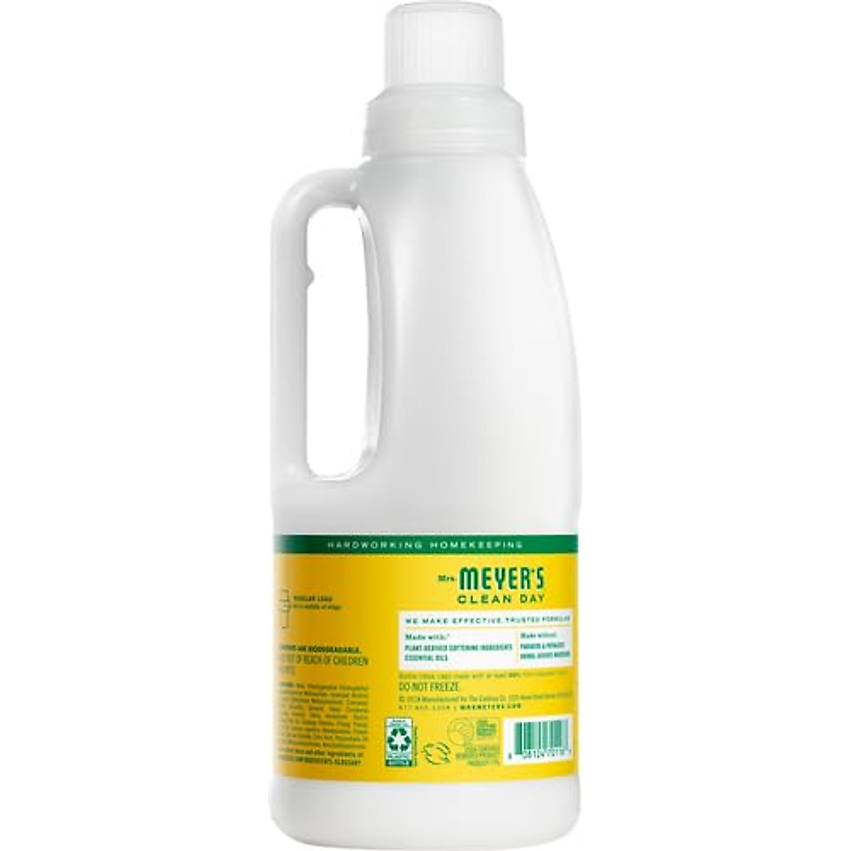 MRS. MEYER'S CLEAN DAY Liquid Fabric Softener, Infused with Essential Oils, Paraben Free, Honeysuckle, 32 oz (32 Loads)