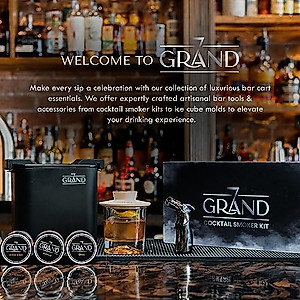 4 Piece Crystal Clear Ice Cube Maker - Square Ice Cube Mold Makes Large Square Ice Cube for Cocktails & Drinks - Clear Ice Maker with Silicone Container - Durable, Freezer-Safe, Food-Safe - 7Grand