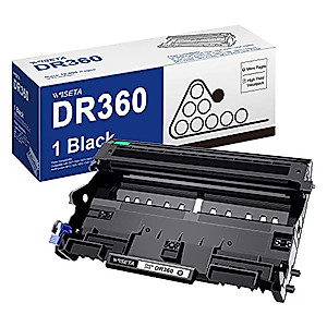 DR360 DR-360 Compatible Drum Unit Replacement for Brother DR 360 DR-360 Compatible with DCP-7040 DCP-7030 MFC-7840W HL-2140 MFC-7340 MFC-7440N HL-2170W HL-2150N Printer(1 Black)