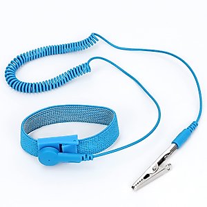 STREBITO Anti Static Wrist Strap, 11" Antistatic Wrist Band Grounding Bracelet ESD Wrist Strap Adjustable wristband with Alligator Clip, Extra Long Cord for PC Computer Building Electronics Repair