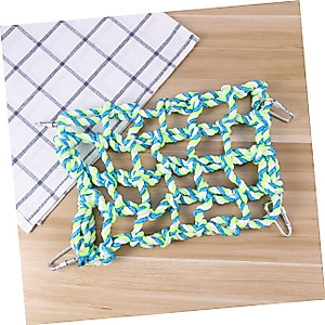 balacoo 2pcs Toys for Hamsters Hamster Toys Small Animal Activity Toy Rat Climbing Rope Net Rat Toys for Pet Rats Ferret Hammock Parrot Toys Parrot Climbing Net to Climb The Swing Ferrets