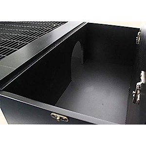 Penn-Plax Large (48" x 30") Tortoise Palace with Wire Top, Black Frame, Glass Terrarium, and Lamp Mount – Beautiful Turtle Cage Designed for The Modern Home with Room for Growth (REPTH1)