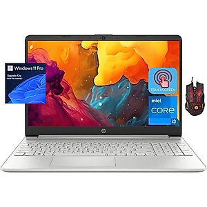 HP 2023 Newest Laptop, 15.6 inch HD Touchscreen, Intel Core i3-1215U (Up to 4.4GHz, Beats i5-1135G7), 32GB RAM, 2TB SSD, Intel UHD Graphics, WiFi, Bluetooth, Long Battery Life, Windows 11 Home