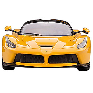 1/14 Scale Ferrari La Ferrari LaFerrari Radio Remote Control Model Car R/C RTR Open Doors (Yellow) by FMTStore