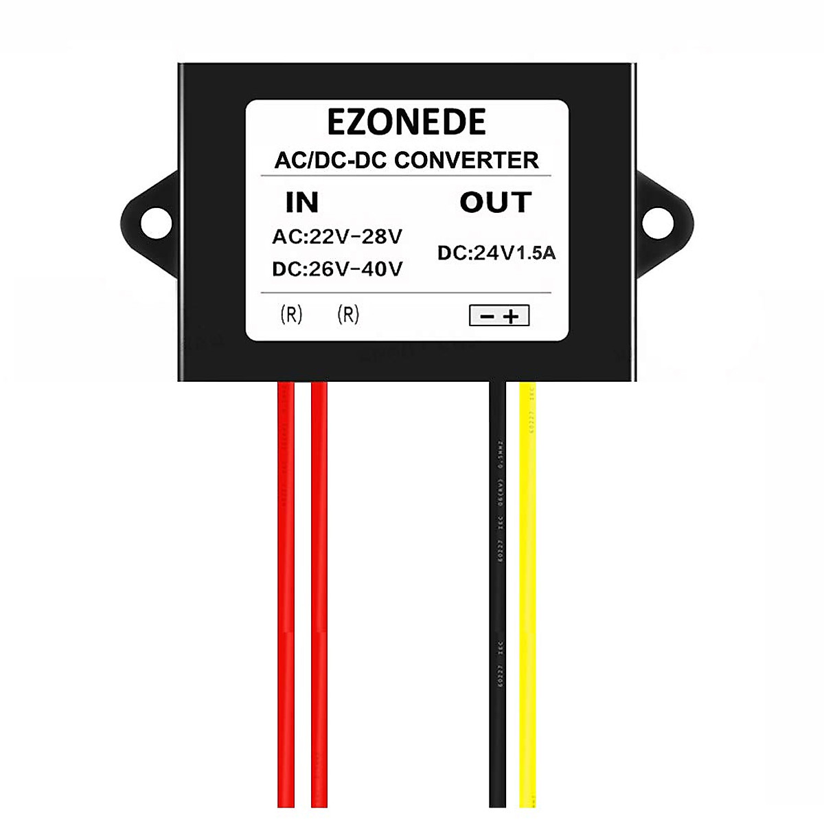 Stayhome 1PCS 24VAC to 24VDC 1.5A 36W AC to DC Converter Step Down Power Supply Transformer Module Voltage Regulator AC22-28V/DC26-40V to 24V