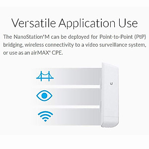 Ubiquiti NSM5 Bundle of 2 NanoStation M5 5GHz Outdoor airMAX CPE 150+Mbps 15+km