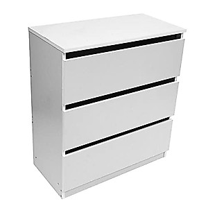 HIGOH Bedside Table Three-Layer Chest of Drawers Bedside Table Bedside Table with 3 Drawers Storage Storage Bedroom Cabinet