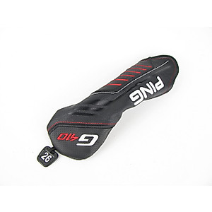 PING G410 5 Hybrid Headcover 26° Tag Black White and Red