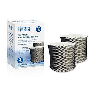 Fette Filter - HWF-64 Humidifier Filter B Wick Replacement Compatible with Holmes HWF64 Filter B for models HM-1645 HM-1730 HM-1745 HM-1750 HM-2200 & Bionaire BWF-64 includes 2 QTY.
