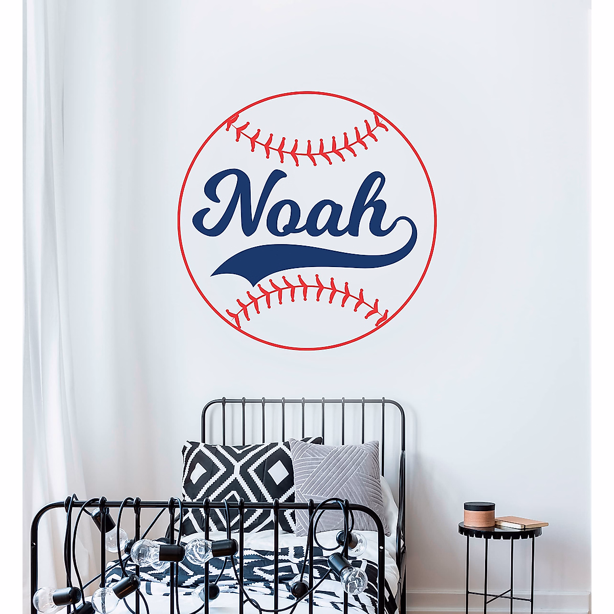 Baseball Wall Decals Decor Custom Name Art Sticker Poster Kids Room Personalized Sports Vinyl Boys Gift LD71