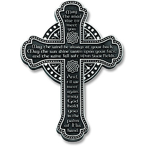 Cathedral Art (Abbey & CA Gift Message Wall Cross, 5-1/2-Inch, Silver, 0.40" x 4.00"