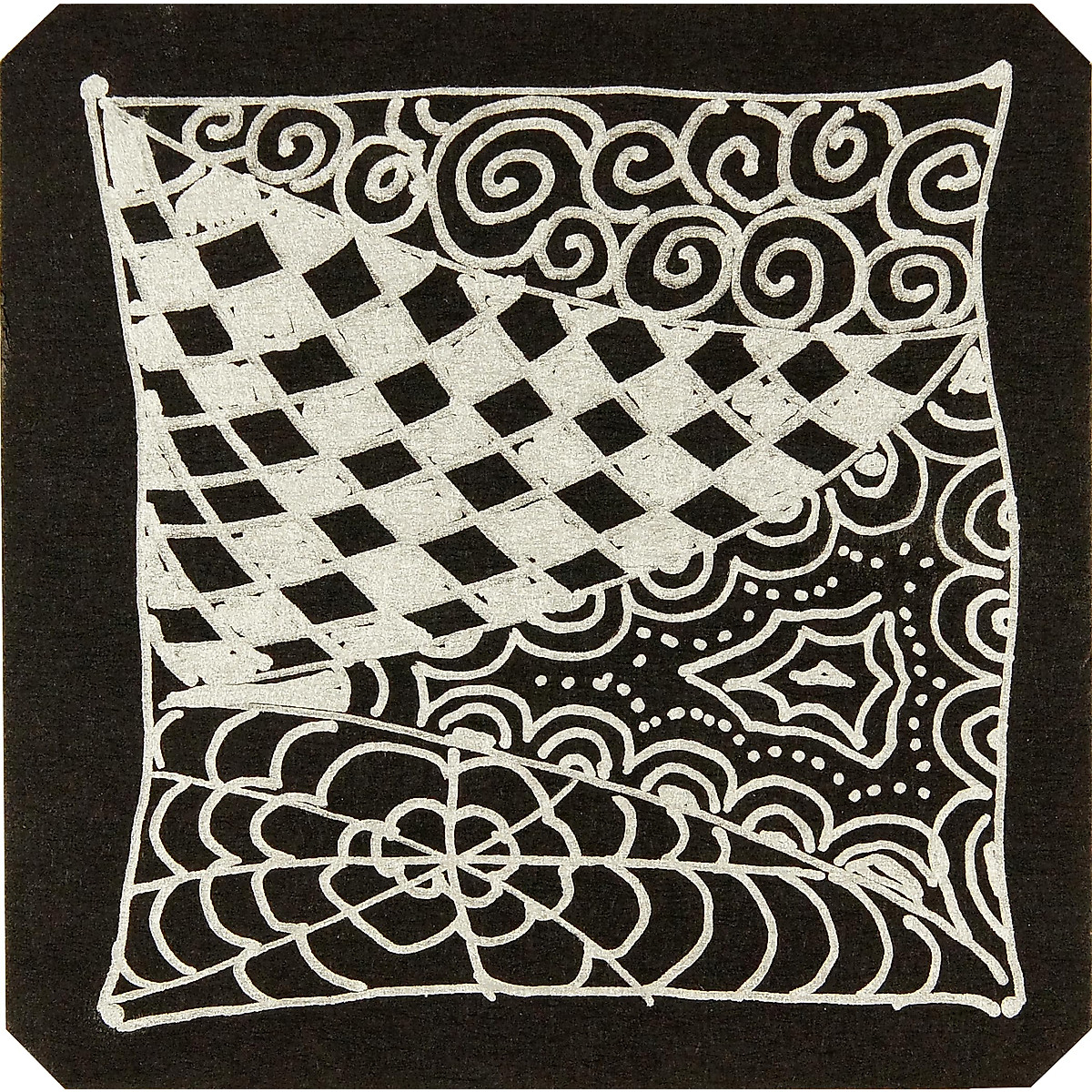 Studio Series Artist's Tiles Black: 75 Acid-Free Black Tiles