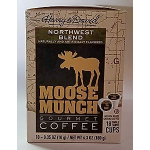 Harry and David Northwest Blend Moose Munch Gourmet Coffee 18 single serve cups