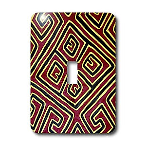 3dRose LLC lsp_86905_1 Panama, San Blas Islands, Kuna Indian Mola Sa15 Cmi0359 Cindy Miller Hopkins Single Toggle Switch