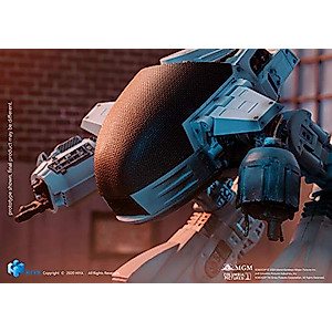 Hiya Toys Robocop: Battle Damaged ED-209 1:18 Scale Action Figure, Multicolor