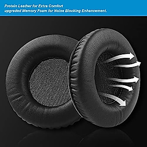 Replacement Earpads Ear Cushions Ear Cups Earmuffs Compatible with SteelSeries Siberia V1, Siberia V2, Siberia V3 Prism Gaming Headphones Memory Foam Ear Pads, with Plastic Rod, Storage Strap