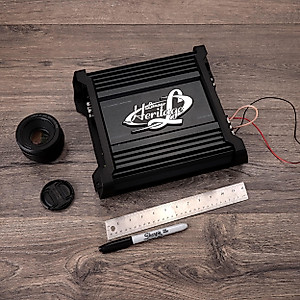 Lanzar B52 Car Audio, Amplifier Monoblock, 1 Channel, 2,000 Watt, 2 Ohm, RCA Input, Bass Boost, Mobile Audio, Amplifier for Car Speakers, Car Electronics, Crossover Network (HTG137) , BLACK,Standard