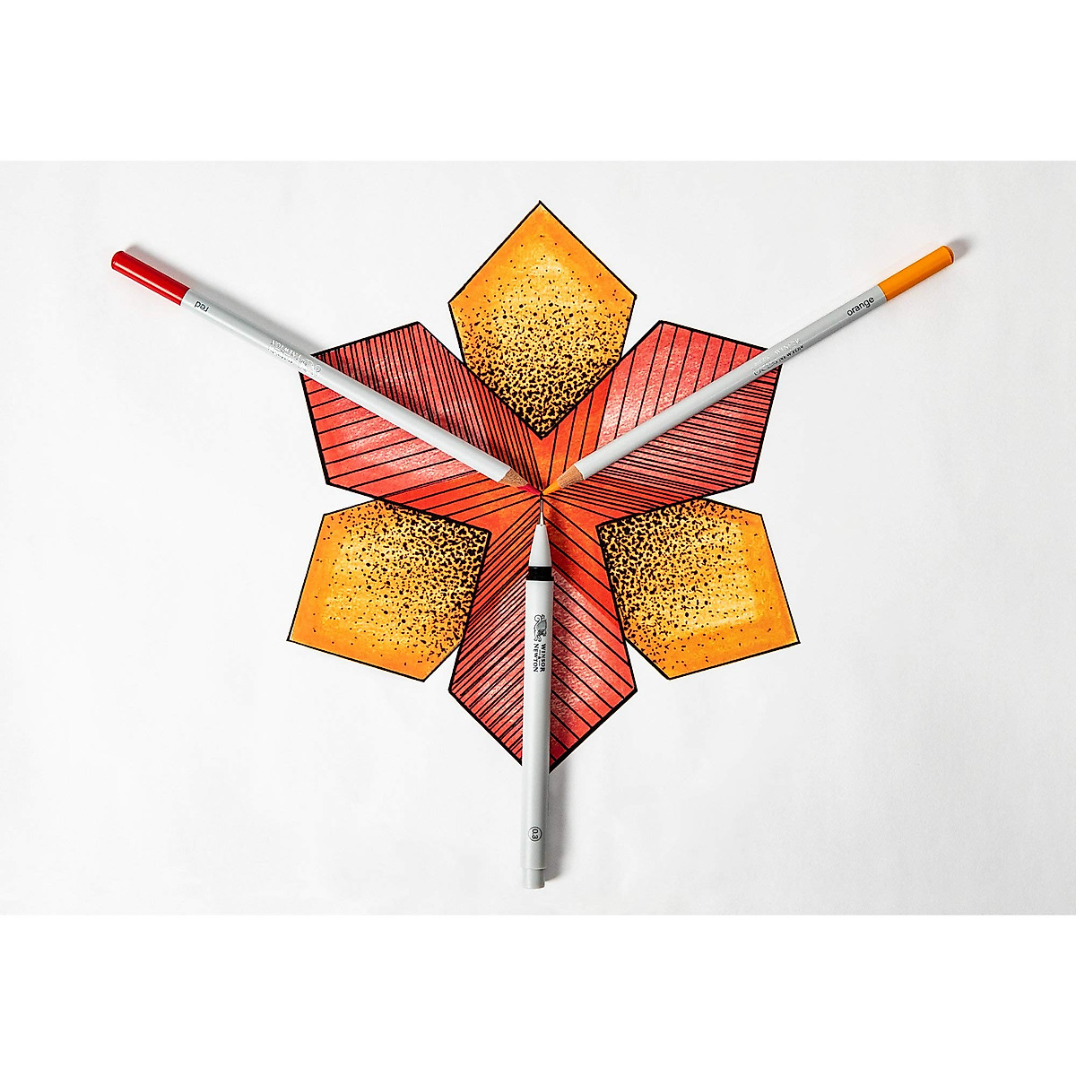 Winsor & Newton Fineliner Fine Point Pen, 0.5mm Tip, Black