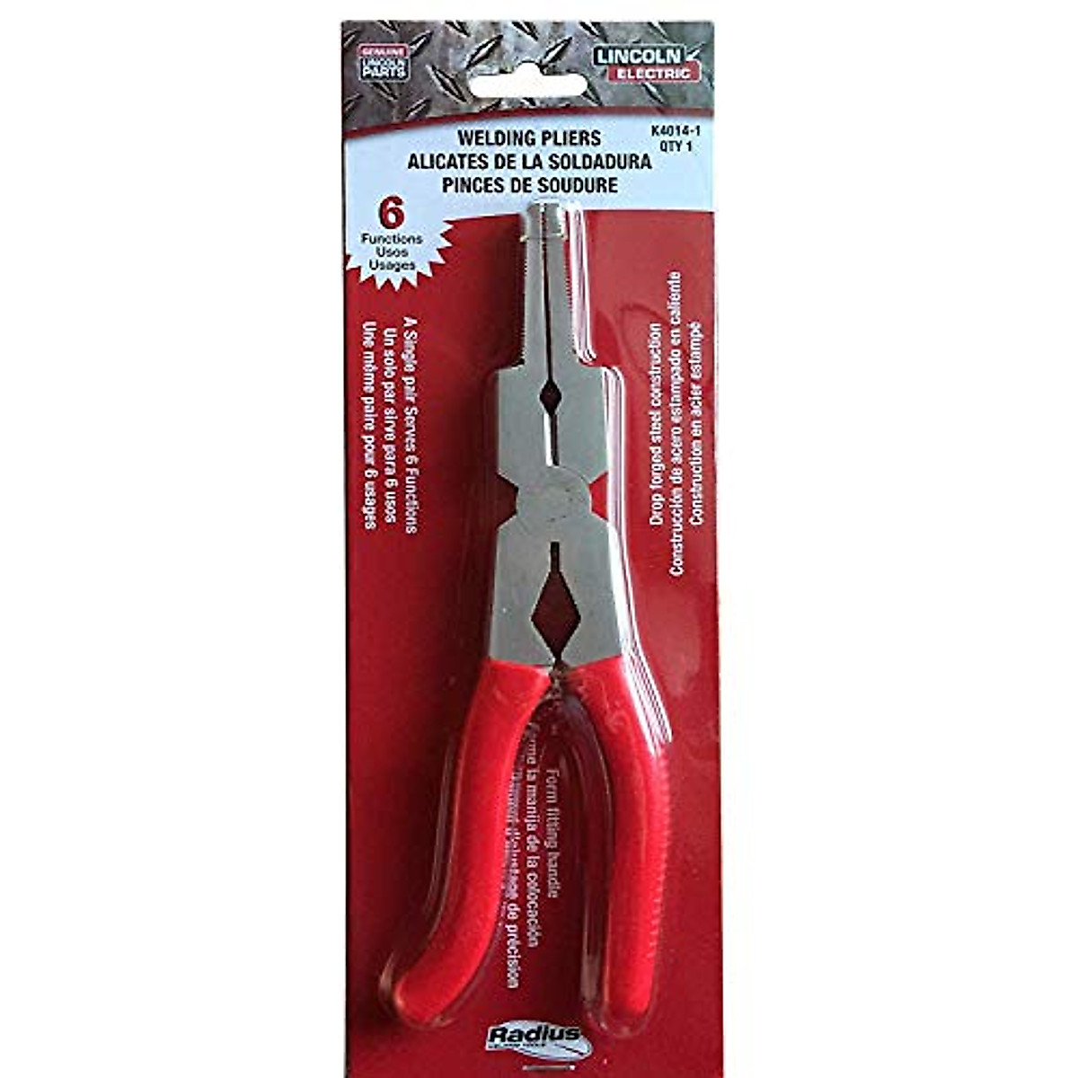 Lincoln Electric MIG Welding Pliers | Forge Hardened Steel | 6 Functions | K4014-1