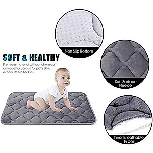 Hero Dog Bed Large Crate Pad Mat Soft Washable 42 inch Kennel Pad Pet Beds Non Slip Cat Dog Mattress