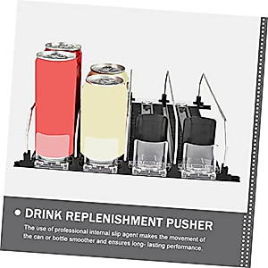 BESTonZON drink manager soda dispenser display fridge bottle can organizer drink replenishment pusher drink pusher a vending machine Drink Plastic Replenishment Pusher hydrating push hands