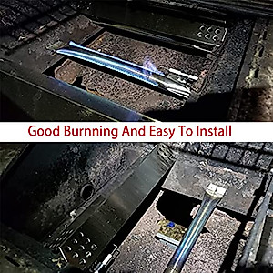 WALBZS Grill Replacement Parts Kit for Home Depot Nexgrill 720-0830H, 720-0830D, 720-0783E, 720-0888,Stainless Steel Pipe Burner and Heat Plates Tent Shield