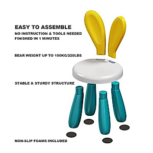 Pairez Toys Small Plastic Chairs for Toddlers 2-3, Durable and Lightweight Kids Chairs, 10.5" Lx10.5 Wx16.9 H, Indoor or Outdoor Use for Boys & Girls 2-3