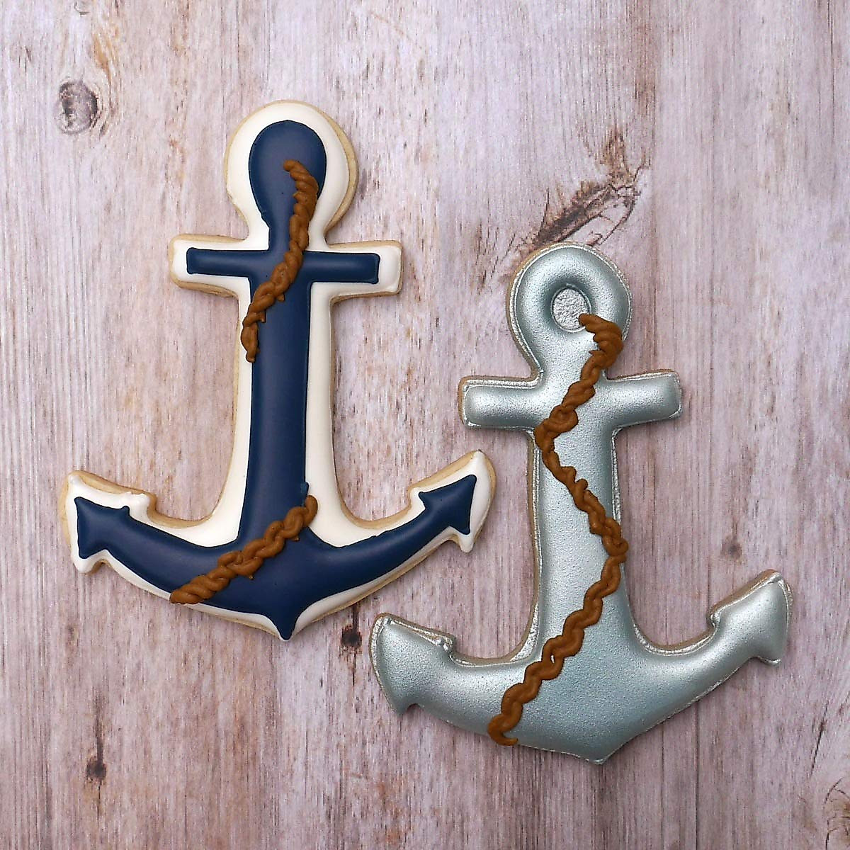 Ship Anchor Cookie Cutter, Premium Food-Grade Stainless Steel, Dishwasher Safe