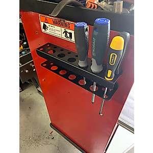 MUTUACTOR Screwdriver Organizer Rack Heavy Duty,Magnetic Mount Screwdriver Holder Plier Organizer,Magnetic Tool Holder Storage Holder for Various Screwdrivers Pliers Shears Tool Chest Cart Workbench