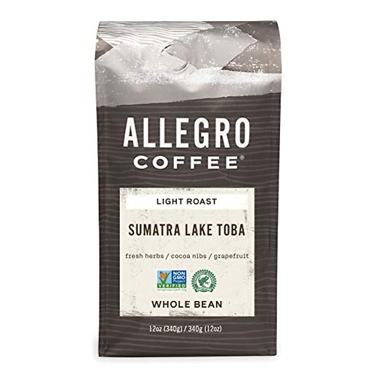 Allegro Coffee, Coffee Sumatra Lake Toba Whole Bean, 12 Ounce