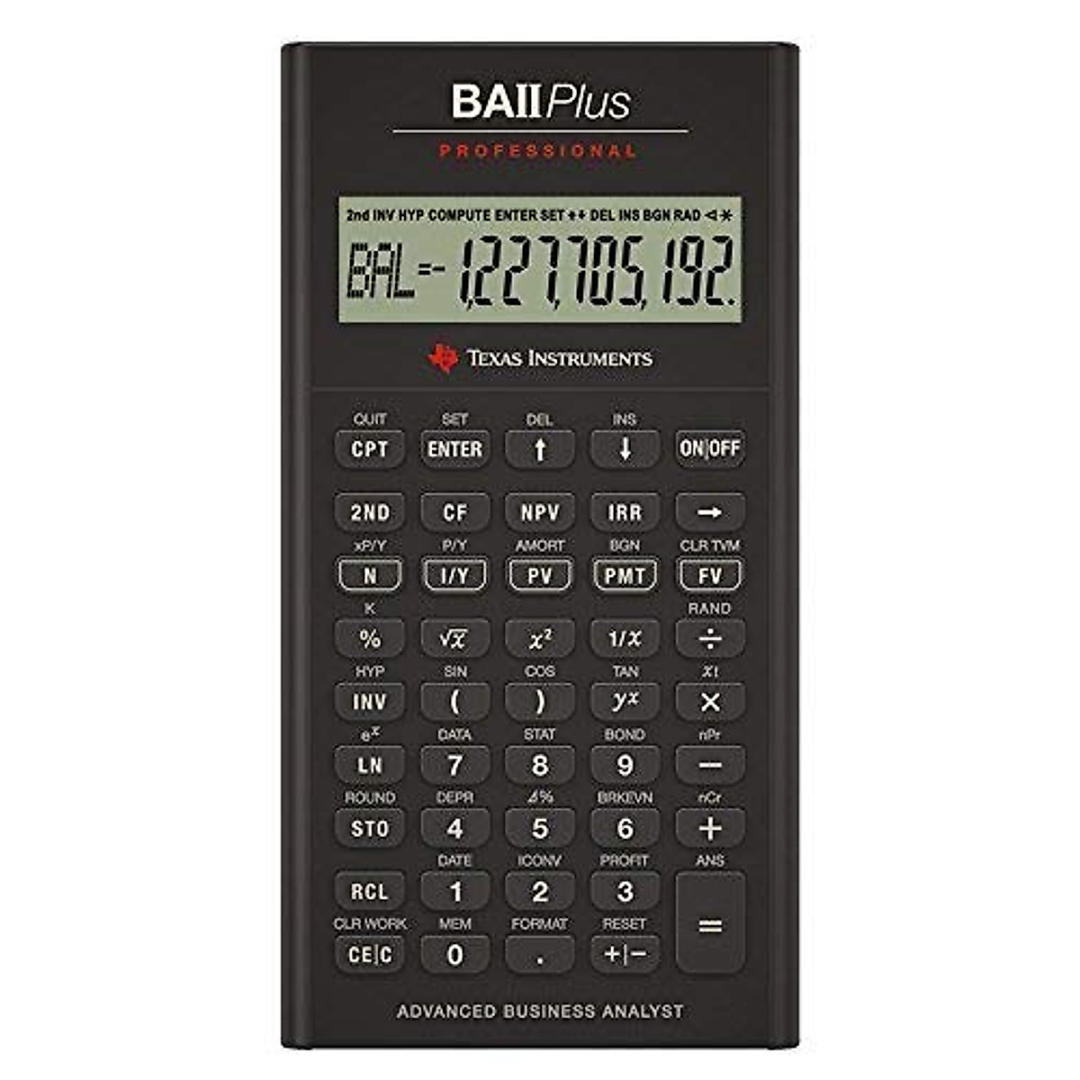 Texas Instruments BA II Plus Professional Financial Calculator IIBAPRO/CLM/1L1/D