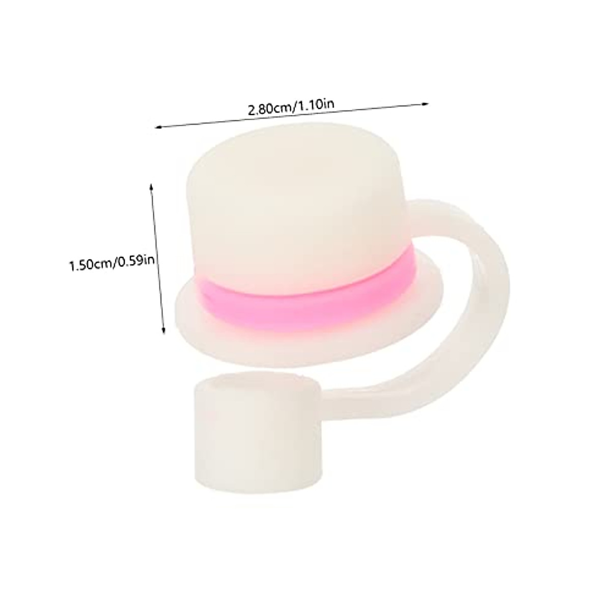 ABOOFAN 18 Pcs Straw Cap Straw Covers Straw Decors Silicone Straw Straws for Tumblers Straw Hole Cover Drinking Straw Cover Reusable Straw Tips Covers Straw End Plugs Glass Straight 8mm