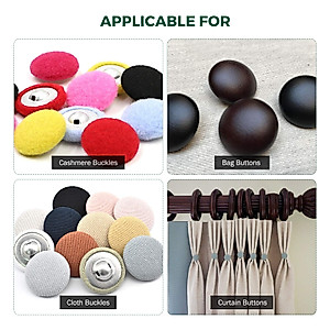 BEAMNOVA Fabric Button Maker Kit Punch Press Cloth Button Cover Making Machine DIY Tools 3 Sizes Die Set 18,25,30mm & 300 Button Supplies