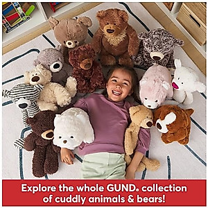 GUND Slumbers Teddy Bear, Premium Stuffed Animal for Ages 1 & Up, Brown, 17”