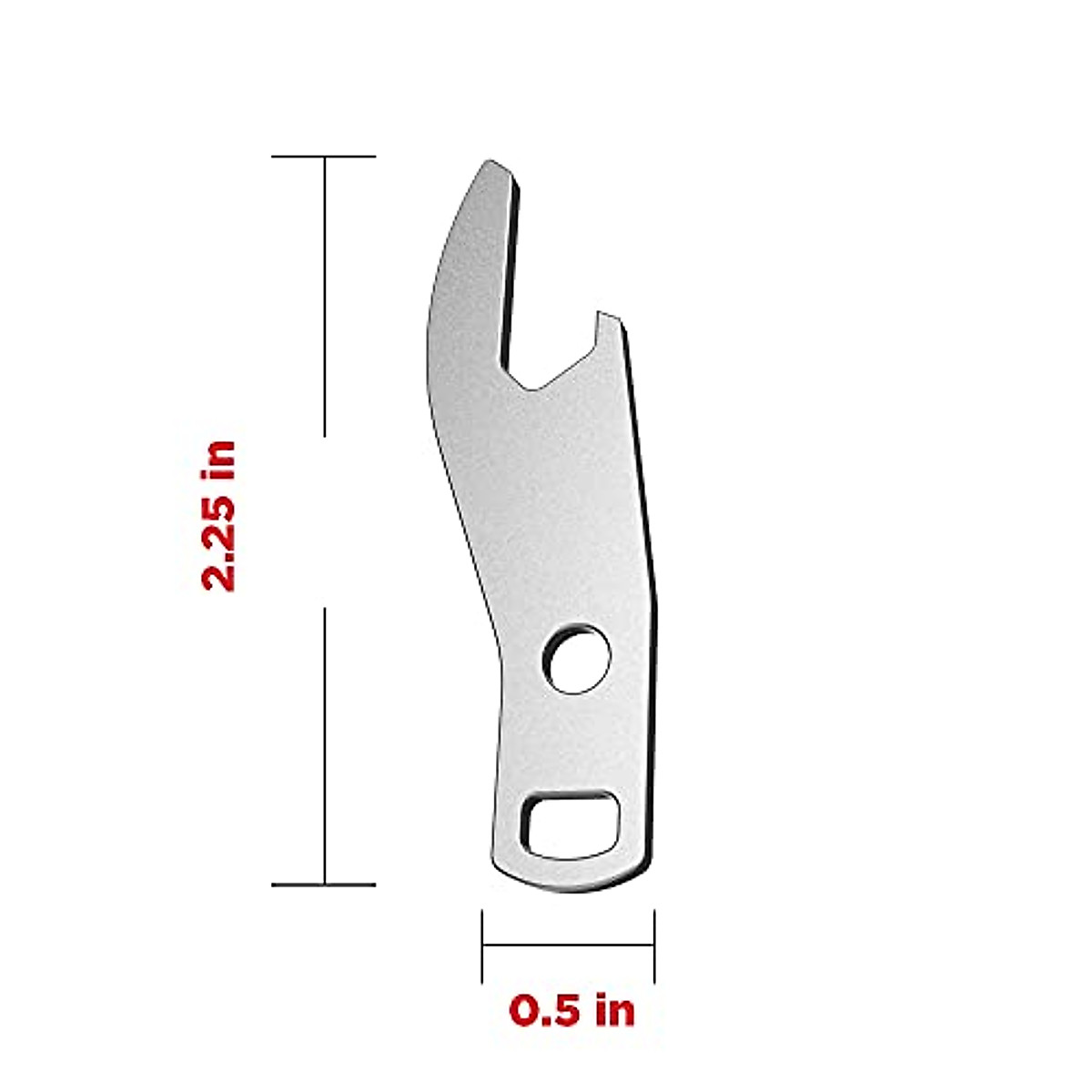 KeySmart Compact Key Holder Add-on Accessory - Stainless Steel Loop Piece Bundle with Bottle Opener and Stainless Steel Quick Disconnect Clip