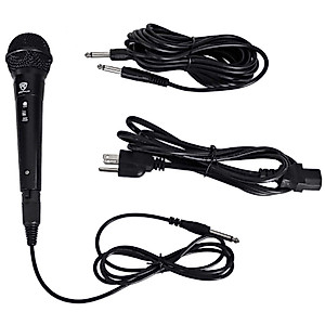 Rockville RPG152K 15" Powered Speakers w/Bluetooth+Dual UHF Wireless Mics+Stands