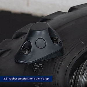 Titan Fitness Indoor 180 Degrees Tire Flipping Machine, Tire Weight 125 LB, Large Strength Training Device