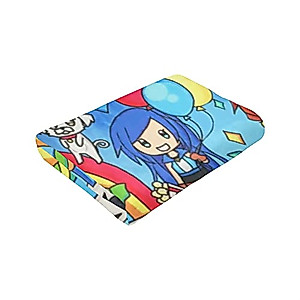 DG1S2A11A Fashion Flannel Blanket The_KREW Soft Throw Blanket Ultra-Soft Micro Fleece Blanket for All Season