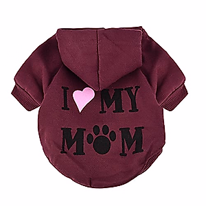 Hoodie Sweatshirt for Puppy Pet Loose Fit Pet Dog Cat Tops Summer Spring Female Pet Clothes Tiny Dog Outfits