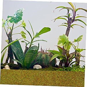 BESPORTBLE Artificial Turf DIY Grass Patches Sand Table Turf Fake Fairy Grass Mats Fake Grass Pad Plant Turf Artificial Grass Realistic Grass Rug Turf Squares Turf Grass Plastic Green