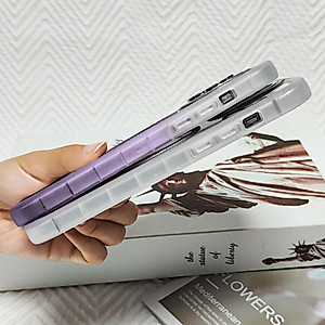 Uioeua Compatible with iPhone 13 Pro Max Magnetic Transparent Sparkle Case,Luxury Bling Clear Shockproof MagSafe Case with Full Camera Len Protector for iPhone 13 Pro Max Women Girl Men-White